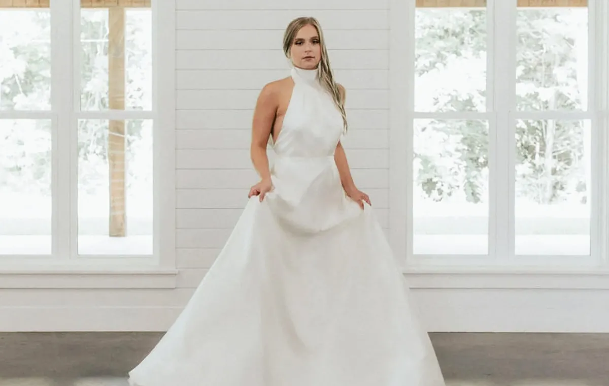 Choker Neck Formal Dresses, Choker Neck Evening Prom Gowns - VQ