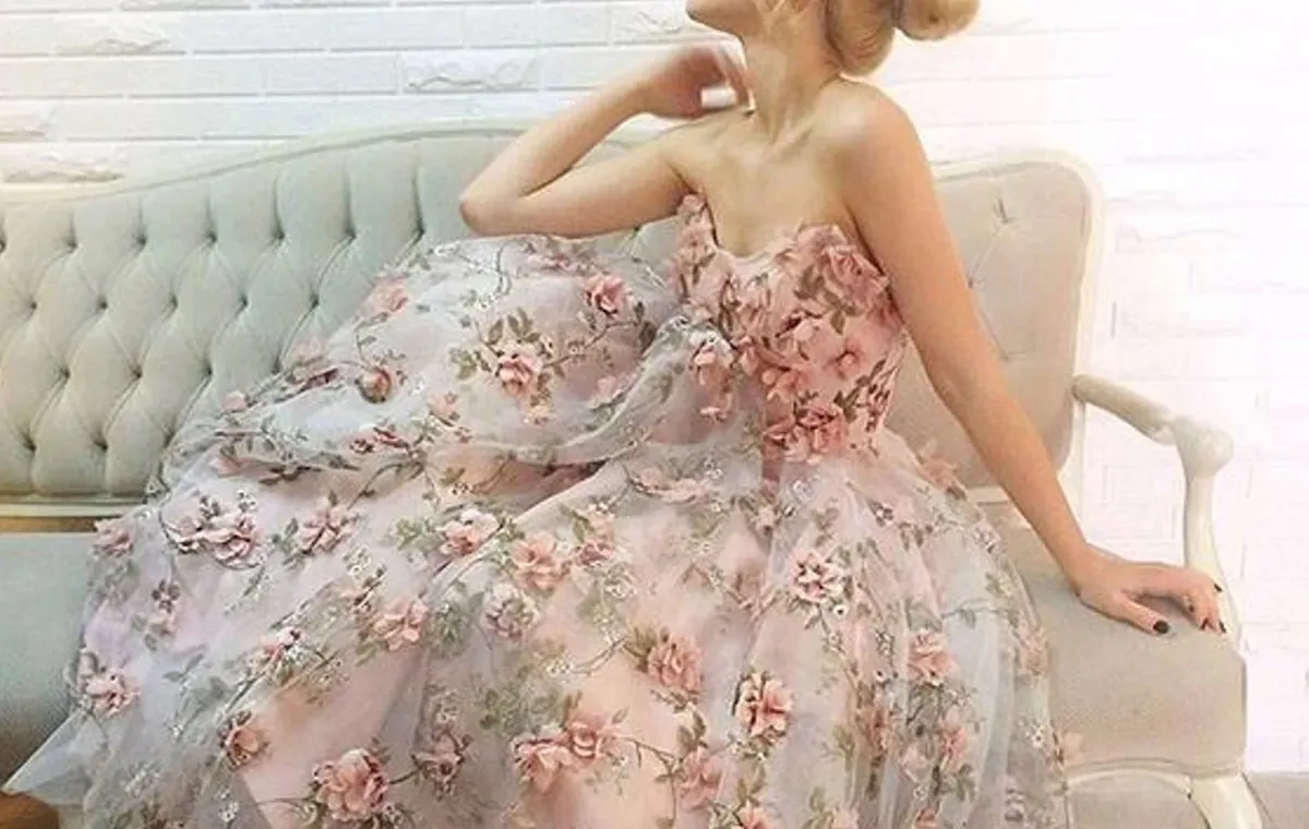 3D Pattern Formal Dresses, Raised Special Occasion Gowns - VQ