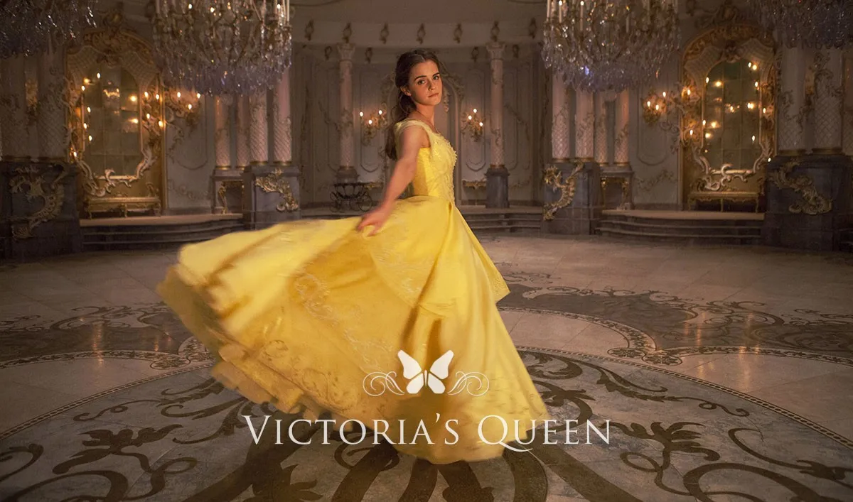 Emma Watson Yellow Dress in Beauty and the Beast 2017 - VQ